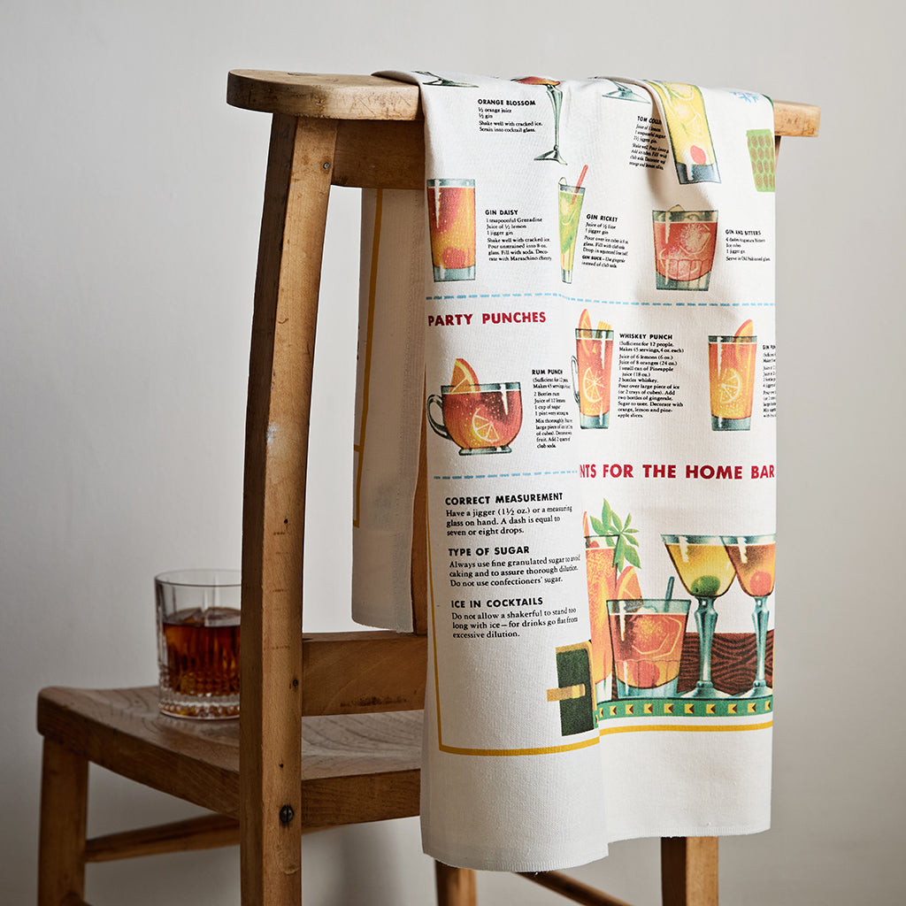 Bartender's Guide Tea Towel