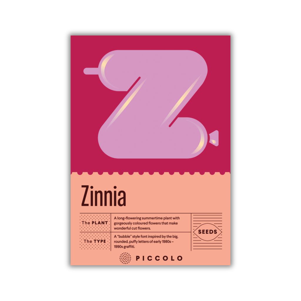 Botanical Alphabet Seed Packet - Z