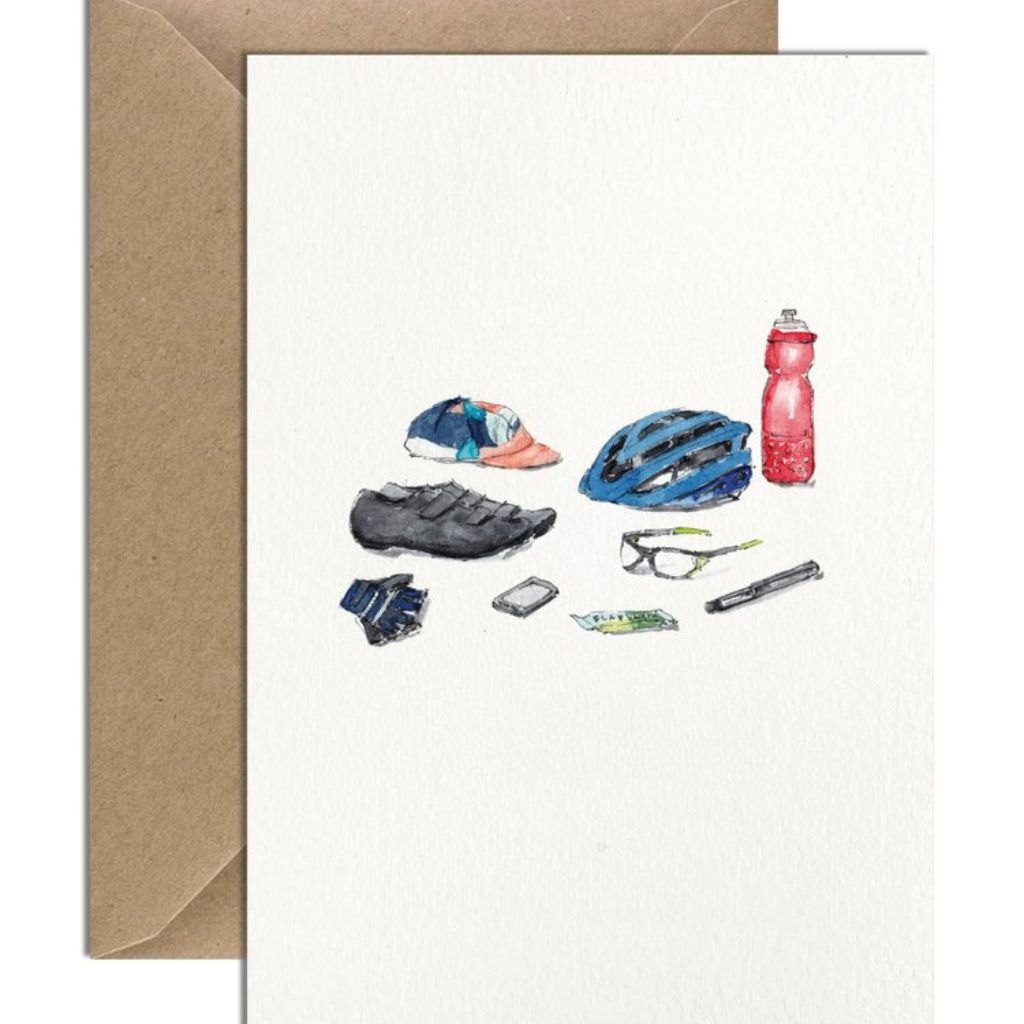 Cycling Greetings Card