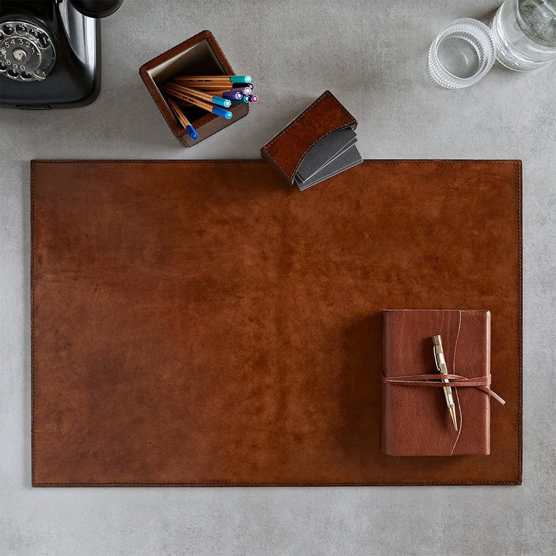 Leather Desk Mat. New job or house gift. For a home office