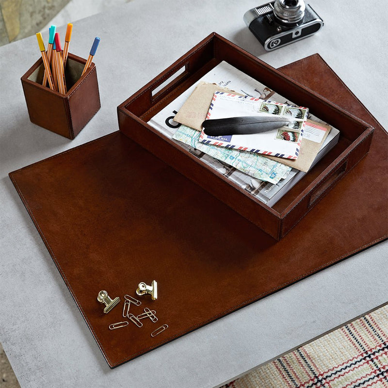 Desk Sets - characterful leather accessories for the home office