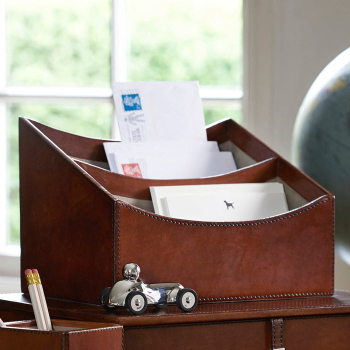 Leather Letter Rack