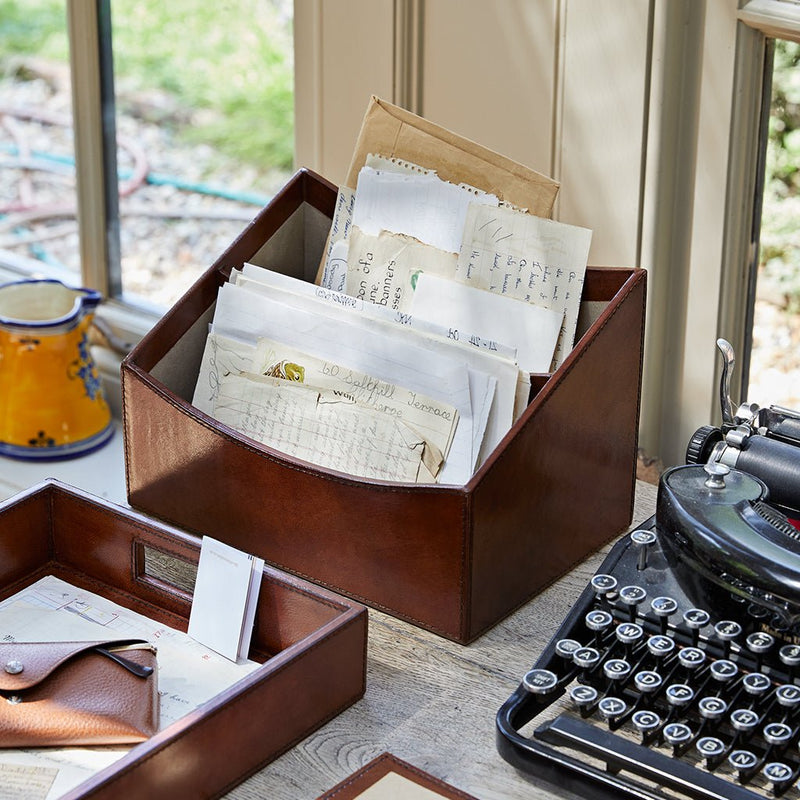 Leather Letter Rack
