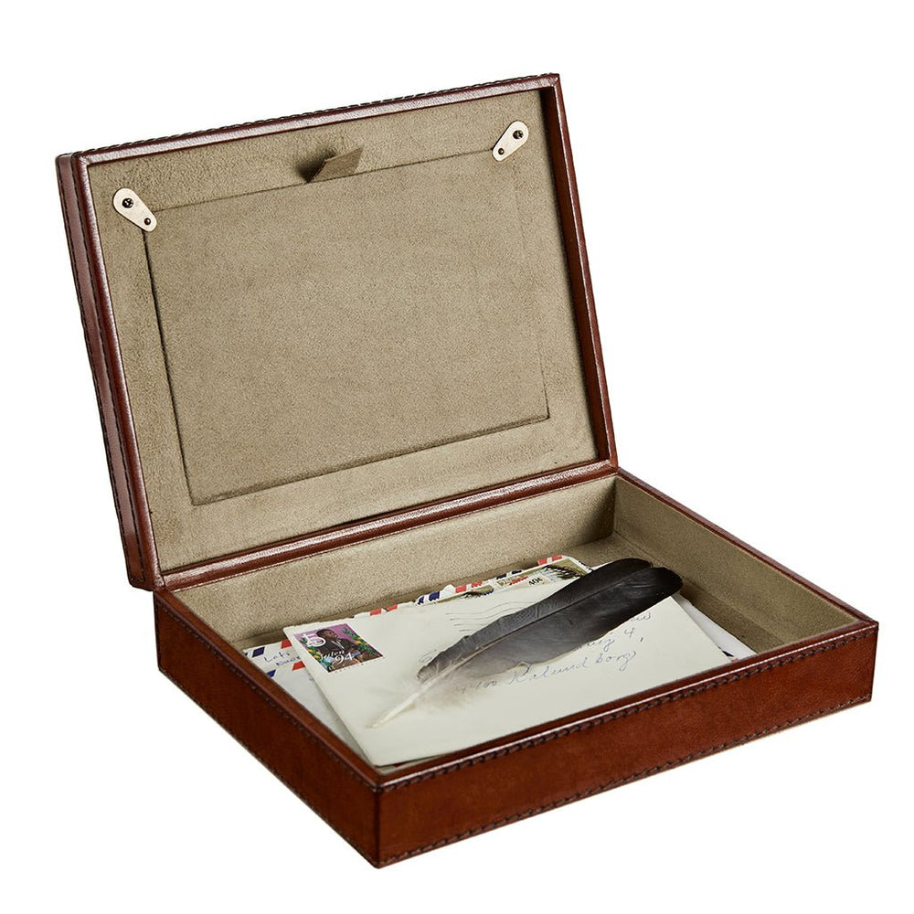 Leather Photo Memorabilia Box