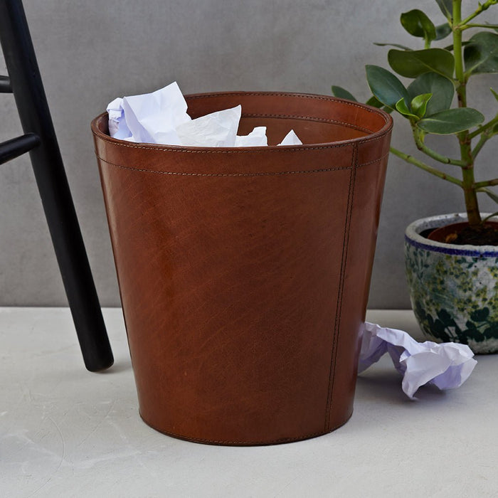 Office Storage such as a leather box file, a leather letter rack