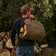 Waxed Canvas & Leather Handled Log Bag With Matching Log Carrier